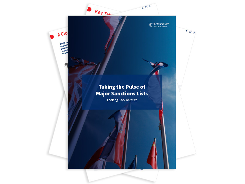 Sanctions Pulse Infographic | LexisNexis Risk Solutions